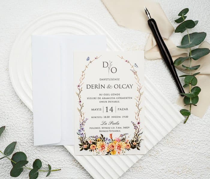 9342 - Eko Davetiye I Baskicimiz I Online Baskı & Hediyelik